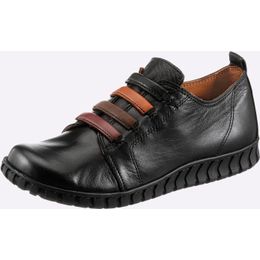 Gemini Damen Slipper, Gr. 42, schwarz, Glattleder, Schuhe
