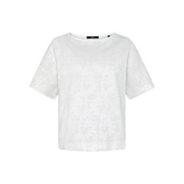 Zero Damen Kurzarmshirt "Damen mit Stickerei"cream, cream, Gr. 34, bedruckt, Obermaterial: 100% Baumwolle, Shirts, Stickerei