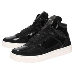 Sioux Damen Stiefelette "Maites sneaker 002", Gr. 39, schwarz, Obermaterial: 40% Kalbsveloursleder CAVL. 30% Kalbslackleder CAPA. 30% Lammnappaleder
