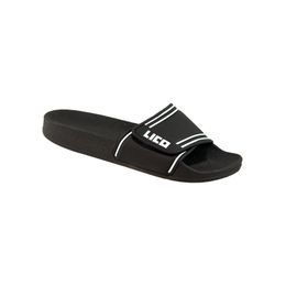Lico Jungen Pantolette "COAST V", Gr. 40, schwarz, Obermaterial: 100% Textilmaterial TEXMAT., Schuhe