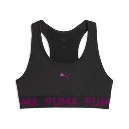 Puma M&auml;dchen Sport-BH "Puma STRONG BH M&auml;dchen", Gr. 128, schwarz, Obermaterial: 15% Elasthan, 85% Polyester. Hinterer Einsatz: 6% Elasthan, 94%