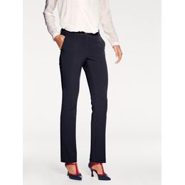Heine Damen Stretch-Hose, schwarz, Gr. 40, unifarben, 62% Polyester, 33% Viskose, 5% Elasthan, Hosen