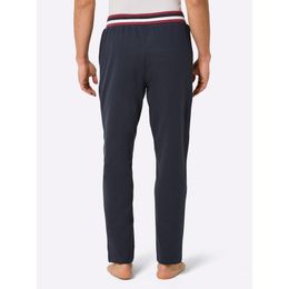 feel good Herren Jogginghose, Gr. 44marine, rot, 50% Baumwolle, 50% Polyester, unifarben, Hosen