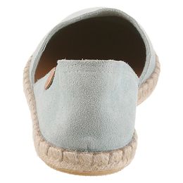 VERBENAS Damen Espadrille, Gr. 35himmelblau, Veloursleder, unifarben, Schuhe, Strandschuh, Sommerschuh, Loafer aus Veloursleder