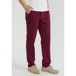 FELIX HARDY Herren Leinenhose "Leinenhose", rot, Gr. S, 70% Baumwolle, 30% Leinen, Hosen