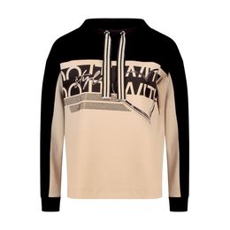 Betty Barclay Damen Sweatshirt "Damen mit Stehkragen", beige, Gr. 46, Steppware, Obermaterial: 58% Baumwolle, 38% Polyester, 04% Elasthan, Sweatshirts
