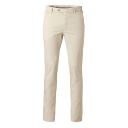 MEYER Herren Chinos "Paris 1-5073", beige, Gr. 46, unifarben, 98% Baumwolle, 2% Elasthan, Hosen, mit buntem Innenfutter