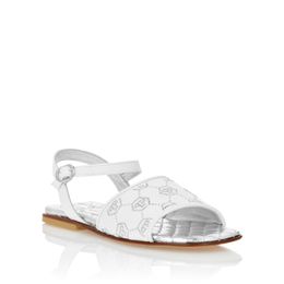 Philipp Plein Jungen Sandale "Monogram Verziert", Gr. 30, wei&szlig;, Schuhe