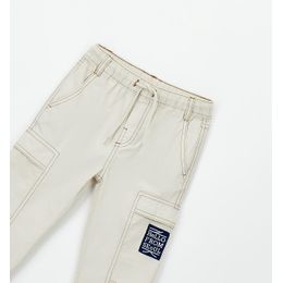 sarabanda M&auml;dchen Outdoorhose "BABY BOY TROUSERS", beige, Gr. 80, 100% Baumwolle, Hosen