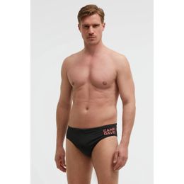 CAMP DAVID Herren Badehose, schwarz, Gr. XXL, bedruckt, Elasthan, Polyamid, Polyester, Badehosen, mit Tunnelzuband innen