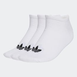Damen Sportsocken "LINER SOCKS 3P", adidas originals, Gr. S, wei&szlig;, Obermaterial: 73% Baumwolle, 24% Polyester, 2% Elasthan, 1% sonstige Fasern,