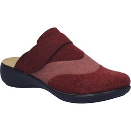 Josef Seibel Damen Hausschuh "Korsika 308, bordeaux-multi", Gr. 39, rot, Obermaterial: 100% Textilmaterial TEXMAT., Schuhe