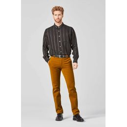 MEYER Herren Chinos "Bonn", braun, Gr. 25, unifarben, 98% Baumwolle, 2% Elasthan, Hosen, Super-Stretch Winter Twill, mit Stretch-Dehnbund