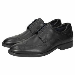 Sioux Herren Schn&uuml;rschuh "Forkan-XL", Gr. 44,5, schwarz, Obermaterial: 100% Kalbsleder CAL. 100% Gummi rubber., Schuhe