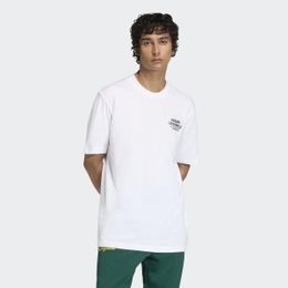 Herren T-Shirt "GFX TEE VARSITY"wei&szlig;, Gr. XL, adidas originals, Obermaterial: 100% Baumwolle, Shirts, Print T-Shirt