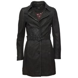 Maze Damen Langjacke "42021146", schwarz, Gr. XL, Obermaterial: 100% Lammleder. Futter: 100% Baumwolle. &Auml;rmelfutter: 100% Polyester, Jacken