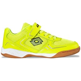 Lotto M&auml;dchen Hallenschuh, Gr. 27, gelb, Kunstfaser, Synthetik, mehrfarbig, Schuhe, - in kinderfu&szlig;gerechter Passform