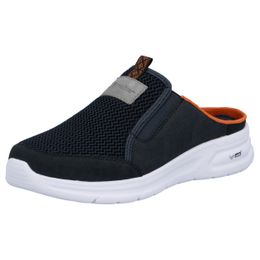 Rieker Herren Clog, Gr. 44, blau, Nubuklederimitat, Textil, Schuhe, Sommerschuh, Schlappen, Urlaub, in sportlicher Optik