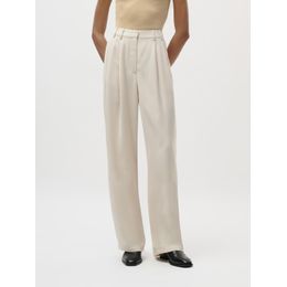 LEGER Damen Bundfaltenhose "Kora, LeGer by Lena Gercke", beige, Gr. 42, Web, Obermaterial: 100% Polyester, Hosen, Regular fit
