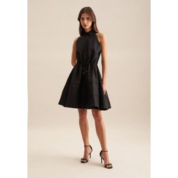 Seidensticker Damen Sommerkleid, schwarz, Gr. 40, unifarben, 97% Baumwolle, 3% Elasthan, Kleider, 1/2 Uni