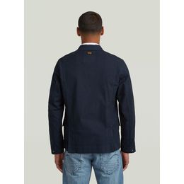 G-Star Raw G-STAR Herren Langarmshirt "2 Pocket Overshirt", blau, Gr. XXL, Obermaterial: 68% Baumwolle, 30% Baumwolle, 2% Elasthan, Shirts