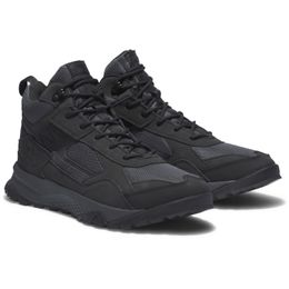 Timberland Herren Sneaker "Lincoln Peak Mid Goretex", Gr. 43, schwarz, Leder, Synthetik, Schuhe, wasserdicht