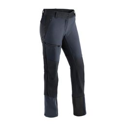 Maier Sports Damen Funktionshose "Ofot Hyb W", grau, Gr. 42, Oberstoff 1: 47% Polyamid, 45% Polyester, 8% Elasthan / Oberstoff 2: 52% Polyamid, 39%