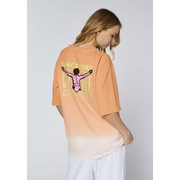 Chiemsee Damen T-Shirt, orange, Gr. L, 100% Baumwolle, Shirts