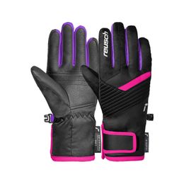 Reusch M&auml;dchen Skihandschuhe "Dan R-TEX XT Junior"schwarz, pink, Gr. 6, mehrfarbig, 88% Polyester, 12% Lederimitat, Handschuhe, mit wasserdichter,