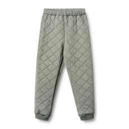Wheat M&auml;dchen Thermohose "Alex", grau, Gr. 116, meliert, unifarben, Web, Obermaterial: 100% Polyester, Hosen, abgesteppt