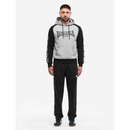 Lonsdale Herren Trainingsanzug "HOLBURN", schwarz-wei&szlig;, Gr. L, Obermaterial: 60% Baumwolle, 40% Polyester, Sportanz&uuml;ge, 2-teiliges Set, aus Baumwolle