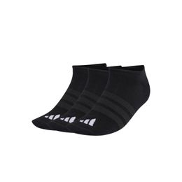 Herren Sneakersocken "Socken Thin & Light Sportswear No-Show Socks 3er Pack", adidas originals, Gr. 43, schwarz, Obermaterial: 58% Baumwolle CO. 36%