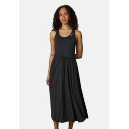 Ragwear Damen Shirtkleid "Mauglia YOUMODO", schwarz, Gr. XL, Obermaterial: 68% Modal, 32% Polyester, Kleider, Sommerkleid mit Tr&auml;gern und