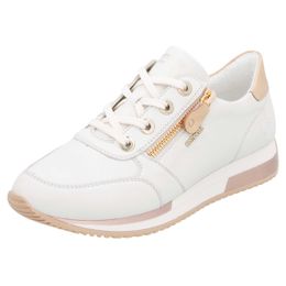Remonte Damen Keilsneaker, Gr. 39, bunt, Leder, kontrastfarbene Details, Schuhe, Freizeitschuh, Halbschuh, Schn&uuml;rschuh in schmaler Form