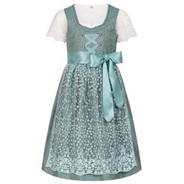 N&uuml;bler N&Uuml;BLER M&auml;dchen Dirndl "Kinderdirndl 3-teilig Gianna", blau, Gr. 152, Obermaterial: 100% Polyester PES., Kleider