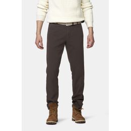 MEYER Herren Chinos "Bonn 2-3615", braun, Gr. 98, unifarben, 60% Baumwolle, 38% Polyester, 2% Elasthan, Hosen, Thermohose, mit Hemdenstopper