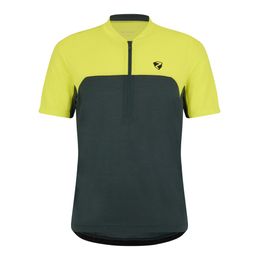 Ziener Herren Radtrikot "NARIUS-Z", gelb, Gr. 54, Obermaterial: 85% Polyester, 15% Baumwolle. Obermaterial 2: 100% Polyester, Trikots