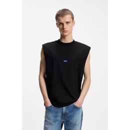 Hugo Herren T-Shirt "Navertz", schwarz, Gr. M, unifarben, Single Jersey, Obermaterial: 100% Baumwolle, Shirts, mit Hugo-Label