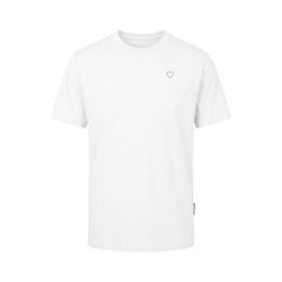 KLEINIGKEIT Damen T-Shirt "Kleinigkeit G&ouml;rls Easyfit Sh&ouml;rt Love", wei&szlig;, Gr. M, unifarben, 100% Baumwolle, Shirts