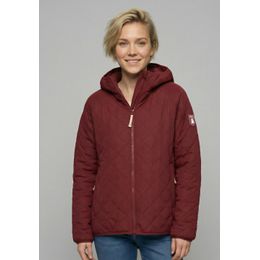 Derbe Damen Steppjacke "Quiltby Short", rot, Basic, Gr. 34, Obermaterial: 100% Polyester. Futter: 100% Polyester, Jacken, Wasserabweisend, Kapuze,