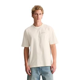 Marc O'Polo Herren T-Shirt "mit R&uuml;ckenprint", beige, Basic, Gr. M, MARC O'POLO DENIM, unifarben, Obermaterial: 100% Baumwolle, Shirts