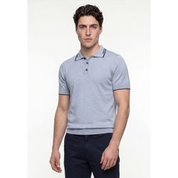FELIX HARDY Herren Poloshirt "Strick-Polo Shirt Kurzarm", grau, Gr. XXL, 100% Baumwolle, Shirts