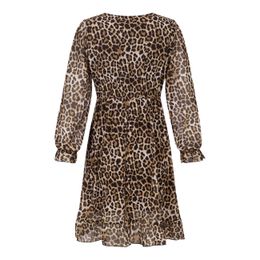 CLOUD 5IVE Damen Shirtkleid "CLOUD 5IVE Longsleeve Dress"leo, Gr. M, 95% Polyester, 5% Elasthan, Kleider
