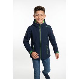 Trollkids Jungen Softshelljacke "Kids Trollfjord Jacket", blau, Gr. 110, Obermaterial: 94% Polyester, 6% Elasthan. Futter: 100% Polyester, Jacken,