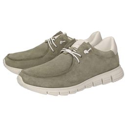 Sioux Herren Schn&uuml;rschuh "Mokrunner-H-007", Gr. 48, gr&uuml;n, Obermaterial: 100% Kalbsveloursleder CAVL. 100% Gummi rubber., Schuhe