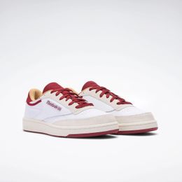 Reebok CLASSIC Herren Sneaker "CLUB C 85", Gr. 40, rot, Leder, Synthetik, Schuhe