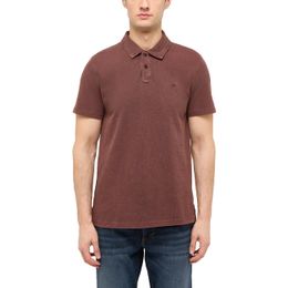 Mustang Herren Kurzarmshirt "Herren Style Palco", braun, Gr. XXXL, Piqu&eacute;, 100% Baumwolle, Shirts