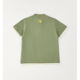IDO Jungen T-Shirt "BABY BOY SUMMER T-SHIRT", gr&uuml;n, Gr. 122, 100% Baumwolle, Shirts