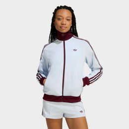 Damen Trainingsjacke "CLASSIC TRACK", wei&szlig;, Gr. S, adidas originals, Obermaterial: 52% Baumwolle, 48% Polyester, Jacken, aus Baumwolle, regul&auml;re