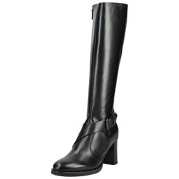 Nero Giardini Damen High-Heel-Stiefel "Nero Giardini Stiefel Leder/Textil", Gr. 41, schwarz, Leder, Textil, Schuhe